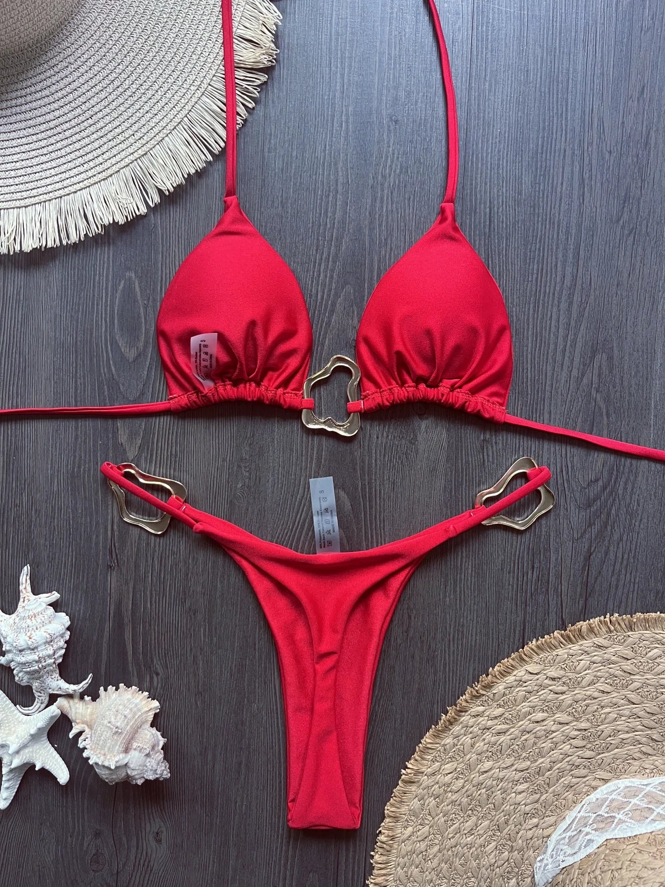 Sexy Halter Micro Bikini Set – Brazilian Thong Swimwear 2025 – Avi Mart